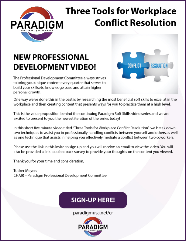 Conflict Resolution | Paradigm | next level performance